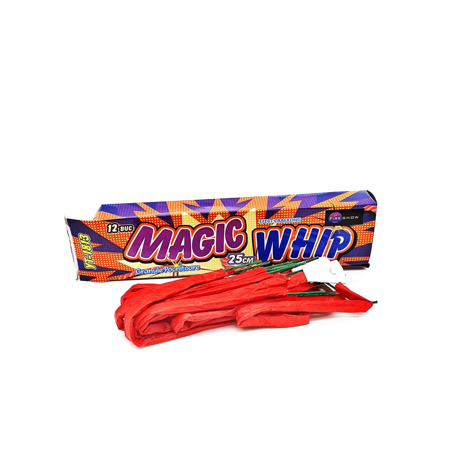 Artificii tip mitraliera Magic Whip 25 cm - set 12 Buc - eMAG.ro