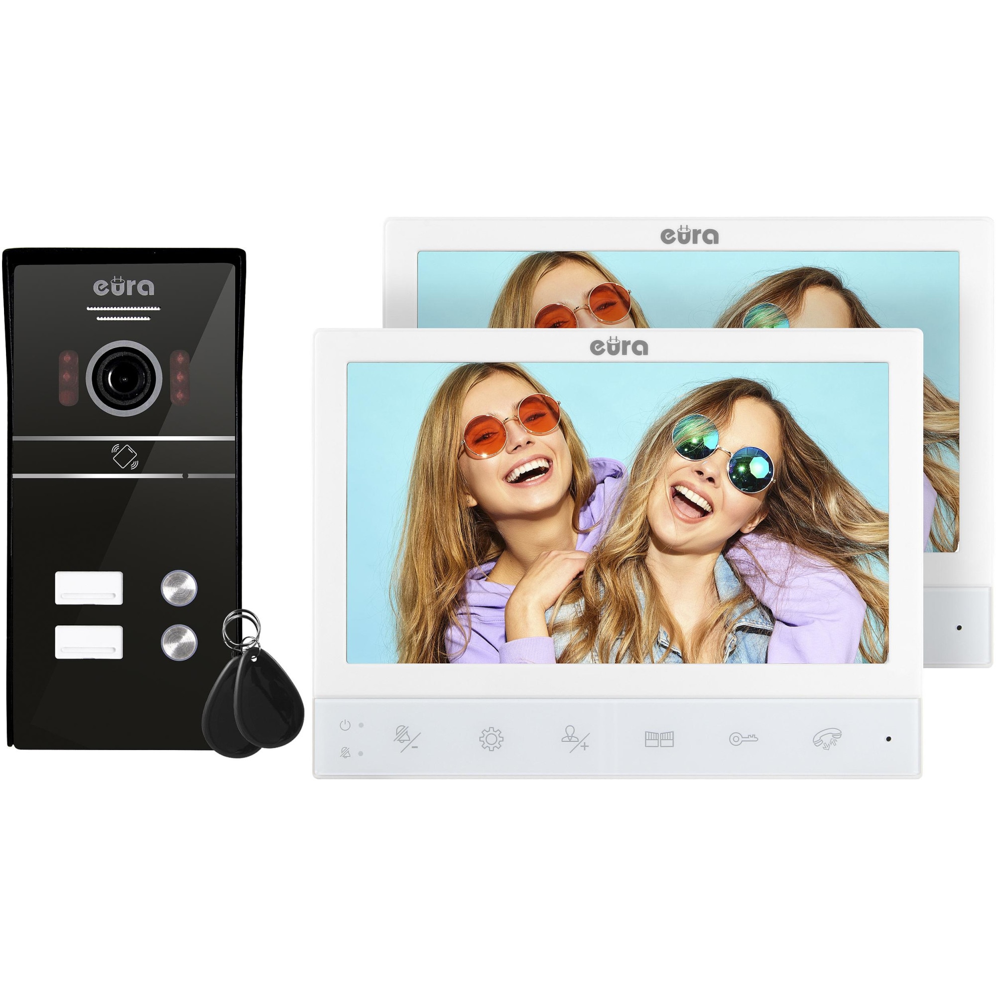 Videointerfon, EURA, 12 - 15 V, Alb - eMAG.ro