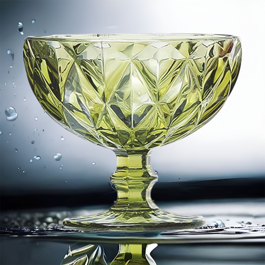 Set 6 cupe de inghetata Ilsedo, 300 ml, Verde - eMAG.ro
