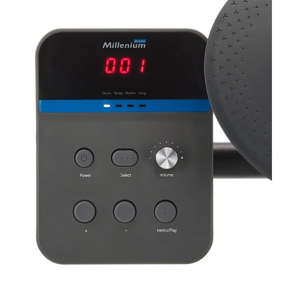 Set complect de Tobe Electronice Millenium Rookie E-Drum, Scaun, Bete ...