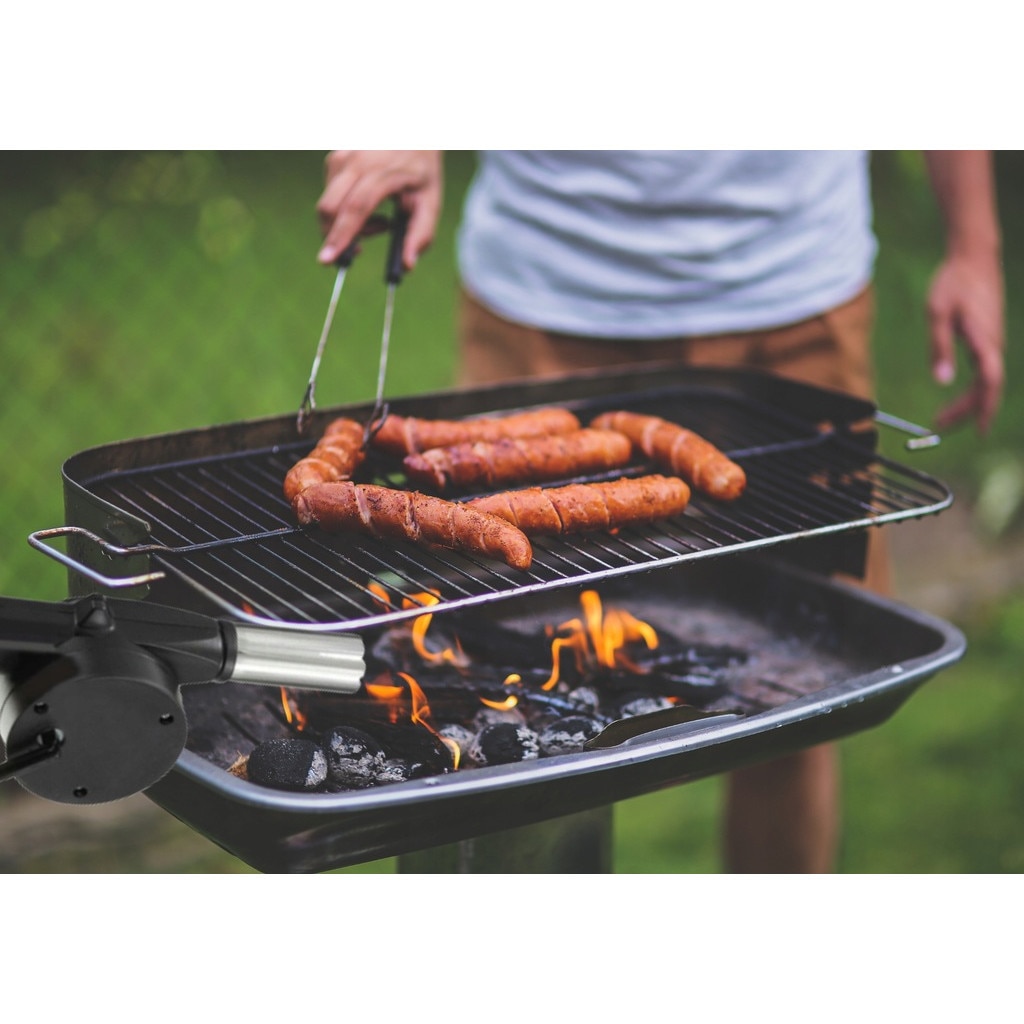 Suflanta manuala pentru gratar, Zola®, negru, otel si plastic - eMAG.ro