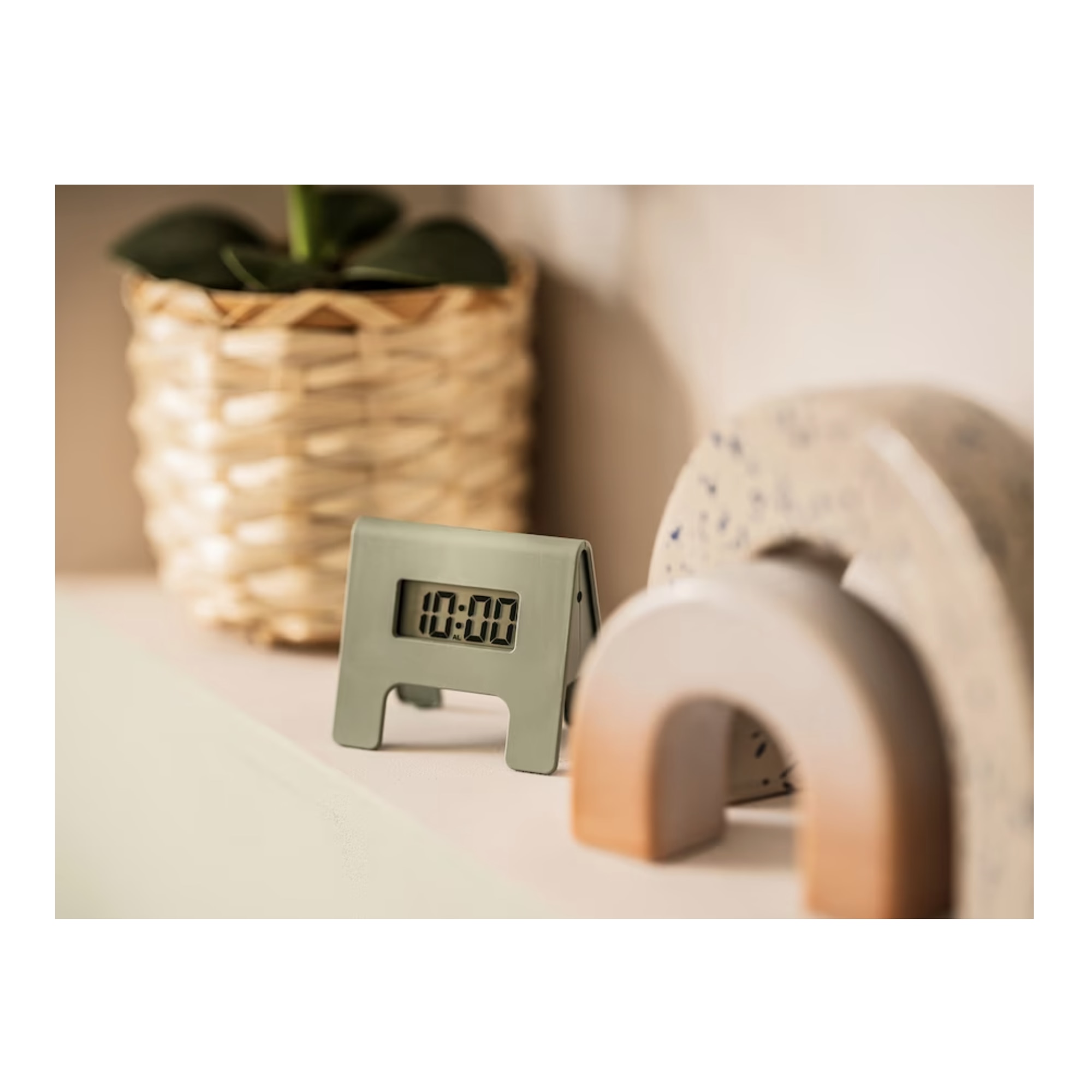 Mini Ceas de camera, Minimalist Time, 4 x 6 cm, Verde, IKA-BBL7316 ...
