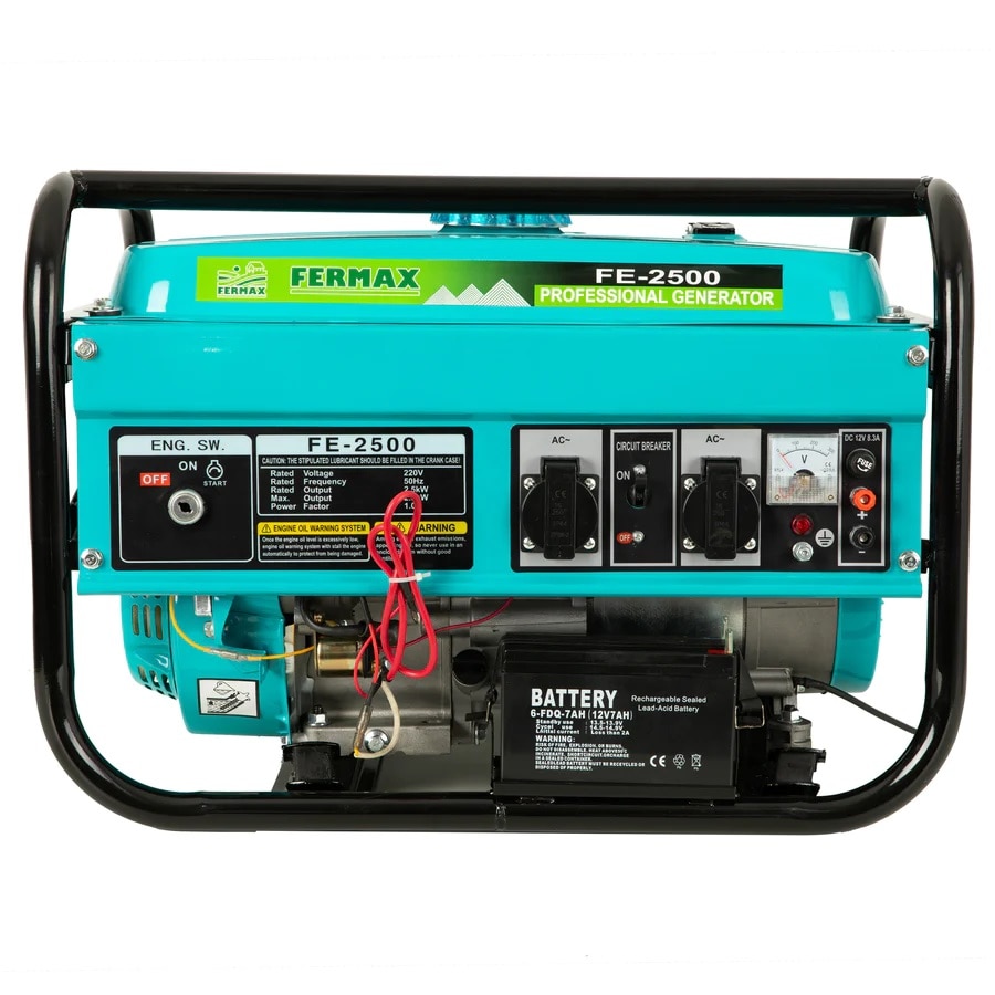 Generator electric pe benzina, FERMAX FE-2500, 2500W, 6.5Cp, pornire ...