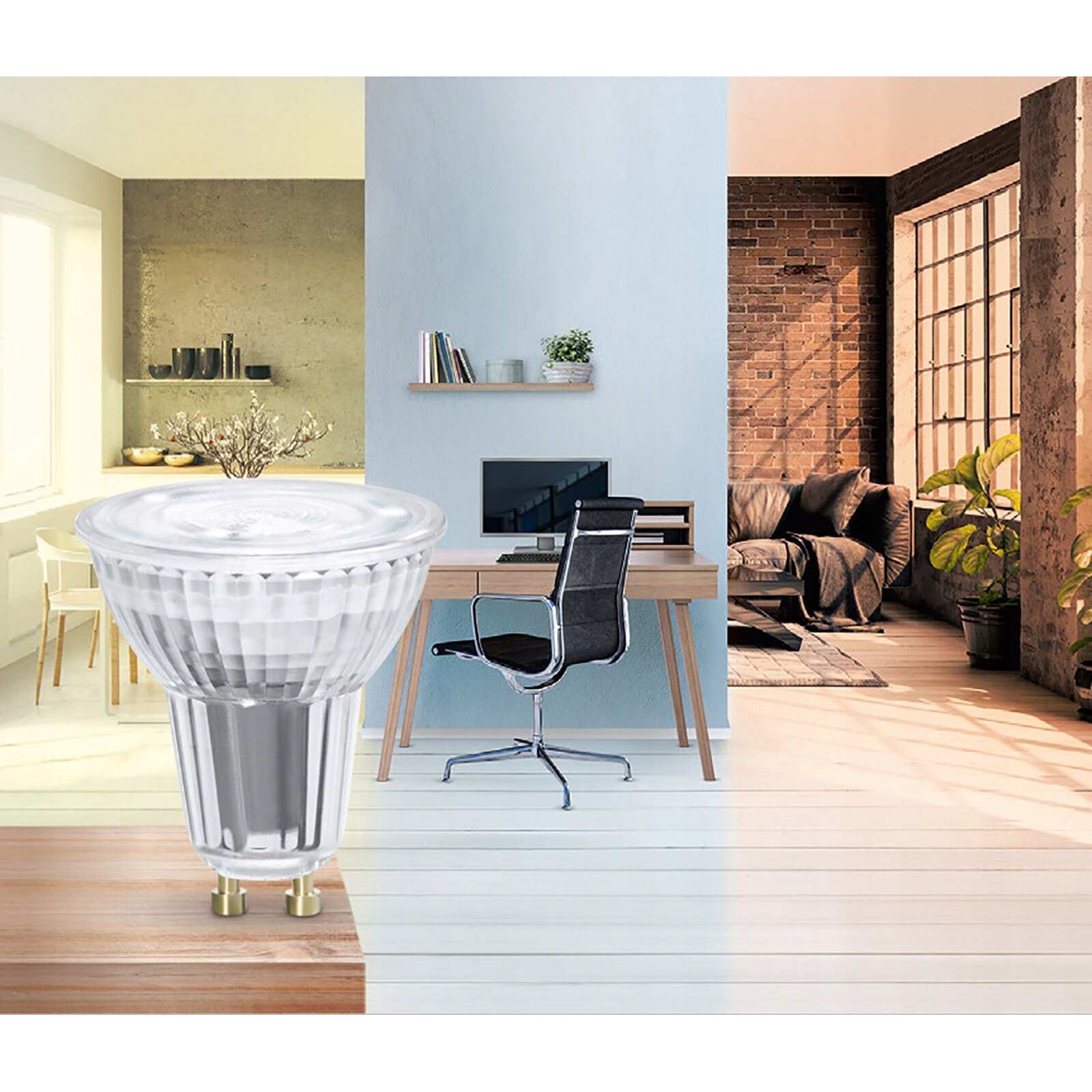 Bec LED, smart WiFi Ledvance, GU10, PAR16, 4.9W = 40W, 268lm, 2200 ...