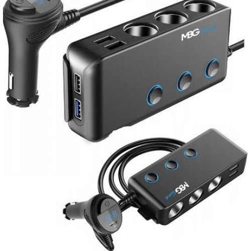 Bricheta auto, MBG, 3 prize, LED, 130W, Negru - eMAG.ro