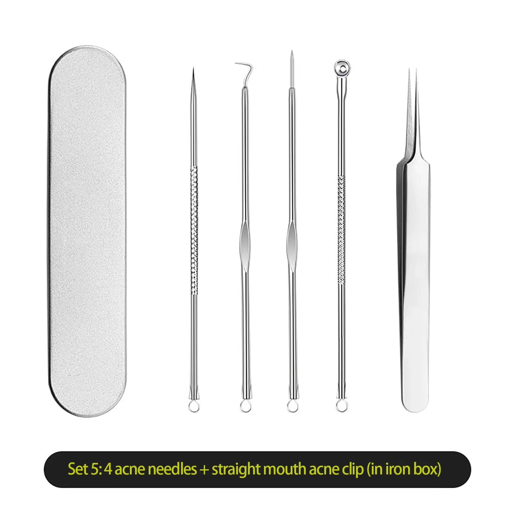 Set 7 pensete pentru extractie puncte negre, comedoane, acnee ...