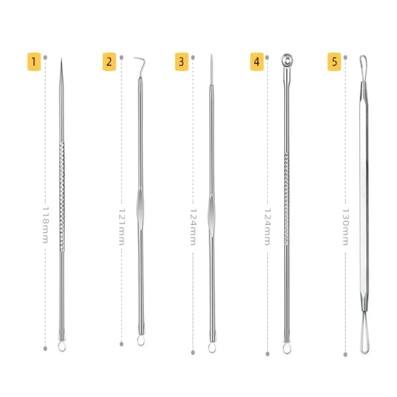 Set 8 pensete pentru extractie puncte negre, comedoane, acnee ...