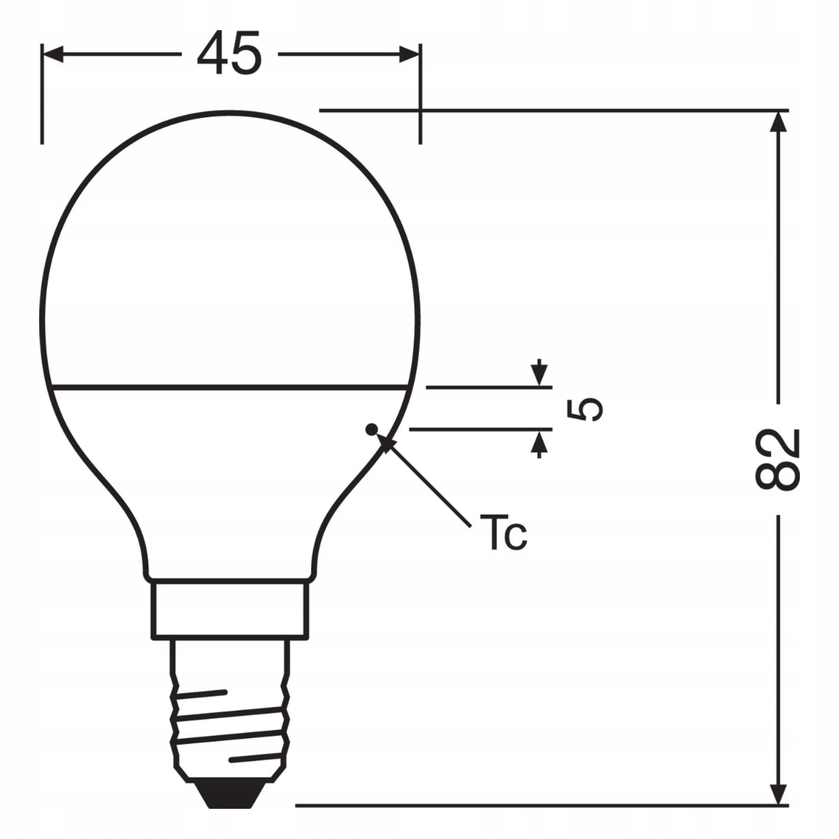 Set 2 Becuri LED, Osram, E14, P45, 4.9W = 40W, 470lm, 6500K, Alb Rece - eMAG.ro