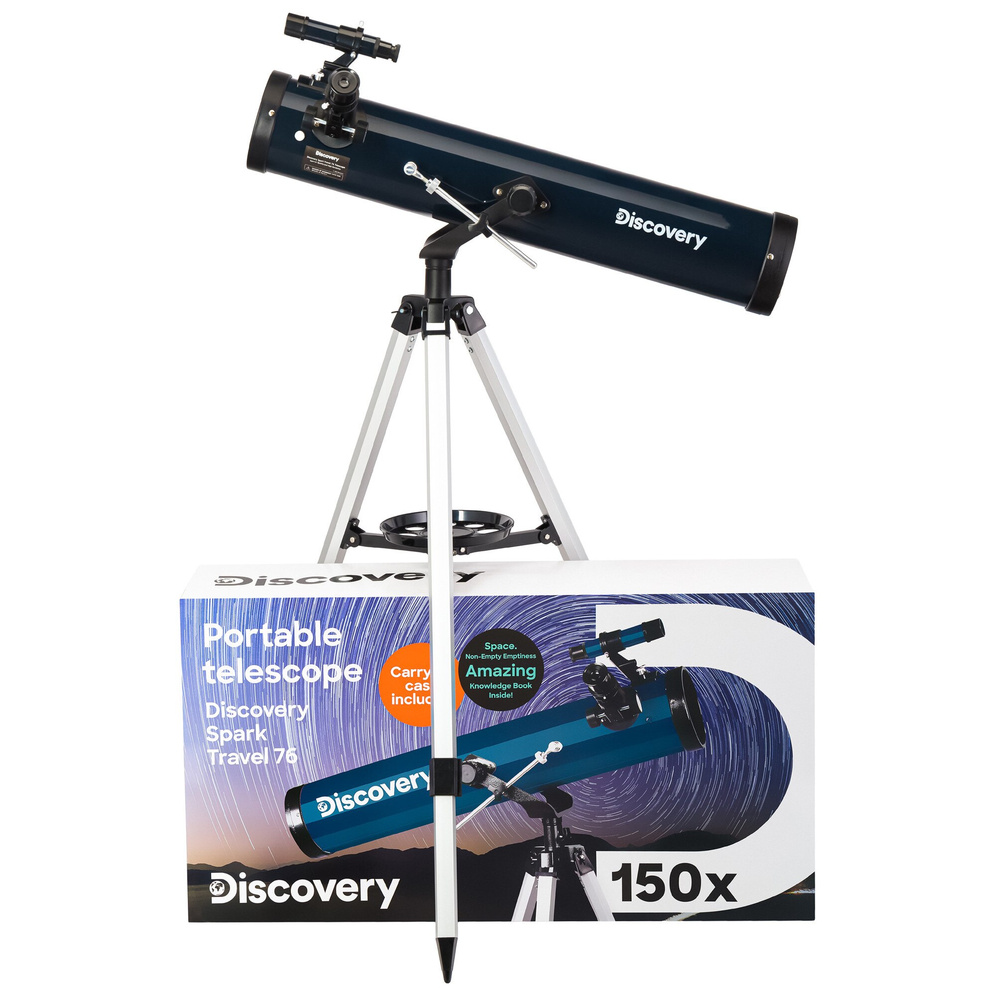 Telescop Discovery Spark Travel 76/700 AZ set cu carte - eMAG.ro
