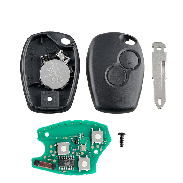 Cheie cu telecomanda pentru Dacia, Worldkey, 2 butoane, Negru - eMAG.ro