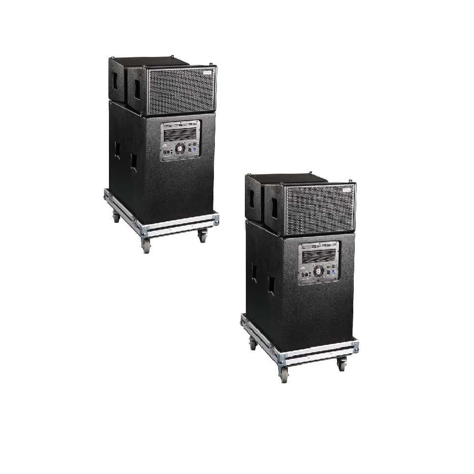 Sistem audio profesional complet 3600w Rms format din 2 sub si 4 top in ...