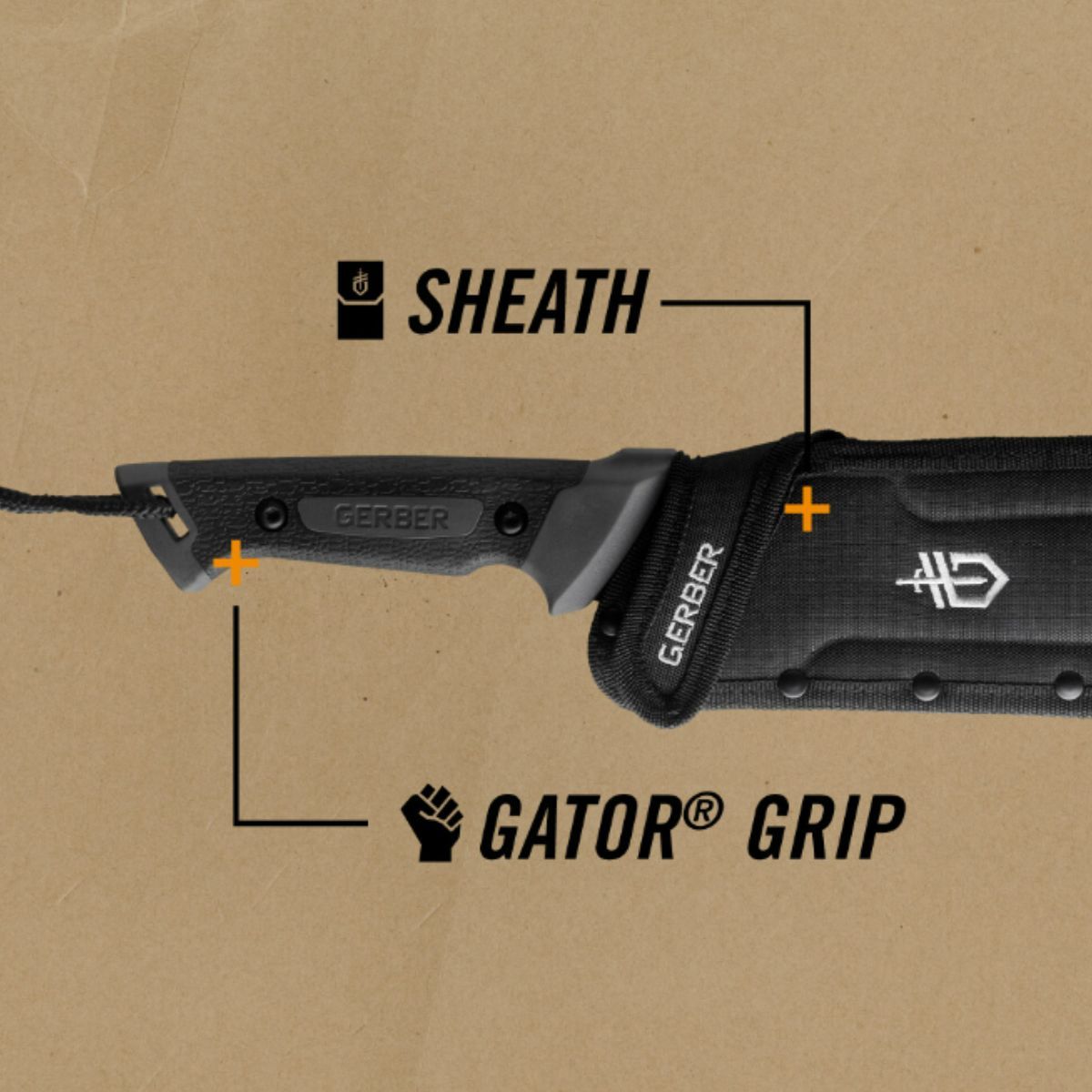 Maceta Gerber Bushcraft Camping, Gator Bolo, 57.1 cm - eMAG.ro