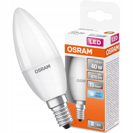 Bec LED E14, Osram, 5.5W, 470lm, 4000K - eMAG.ro