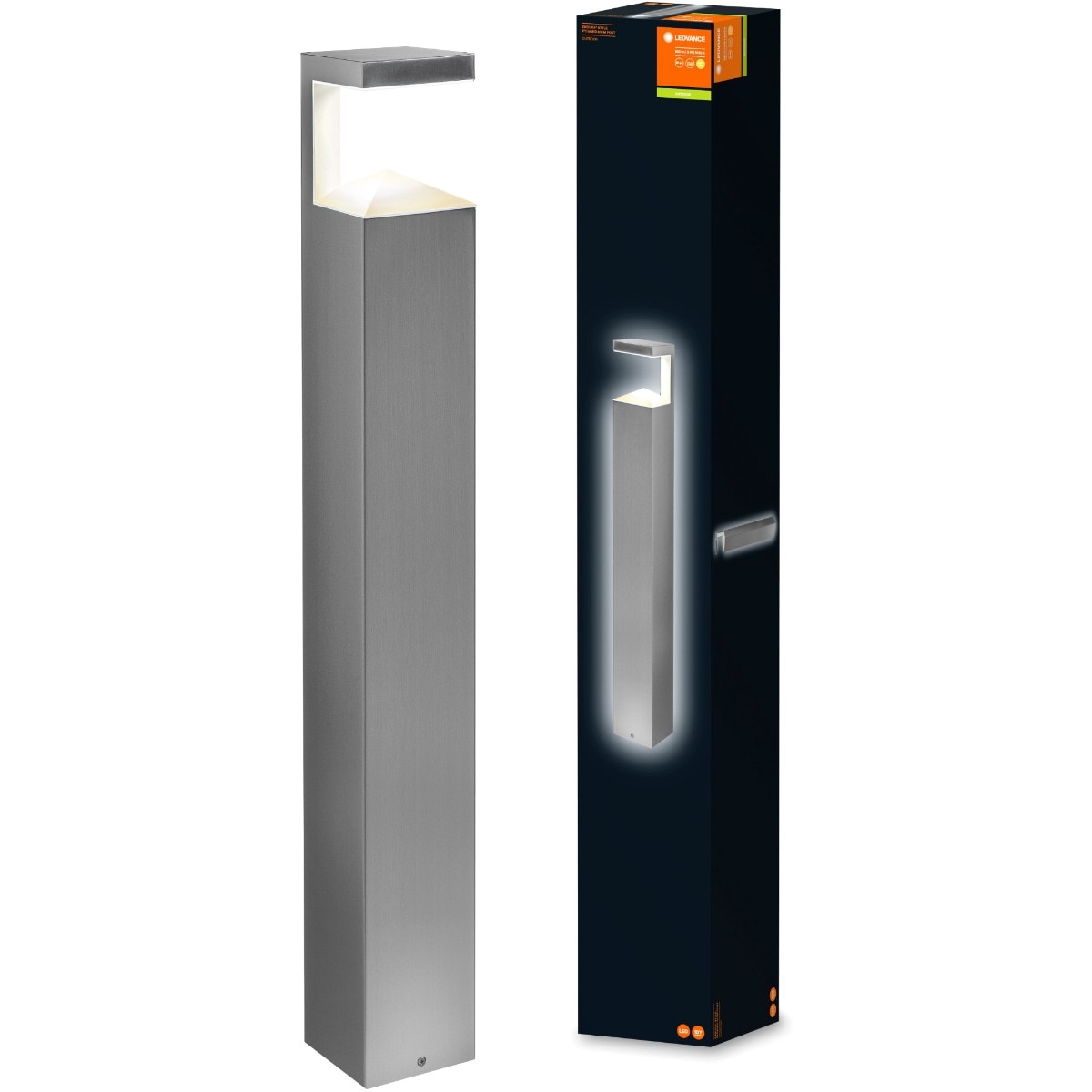 Felinar de gradina, Ledvance, Inox, 80 cm, Gri - eMAG.ro