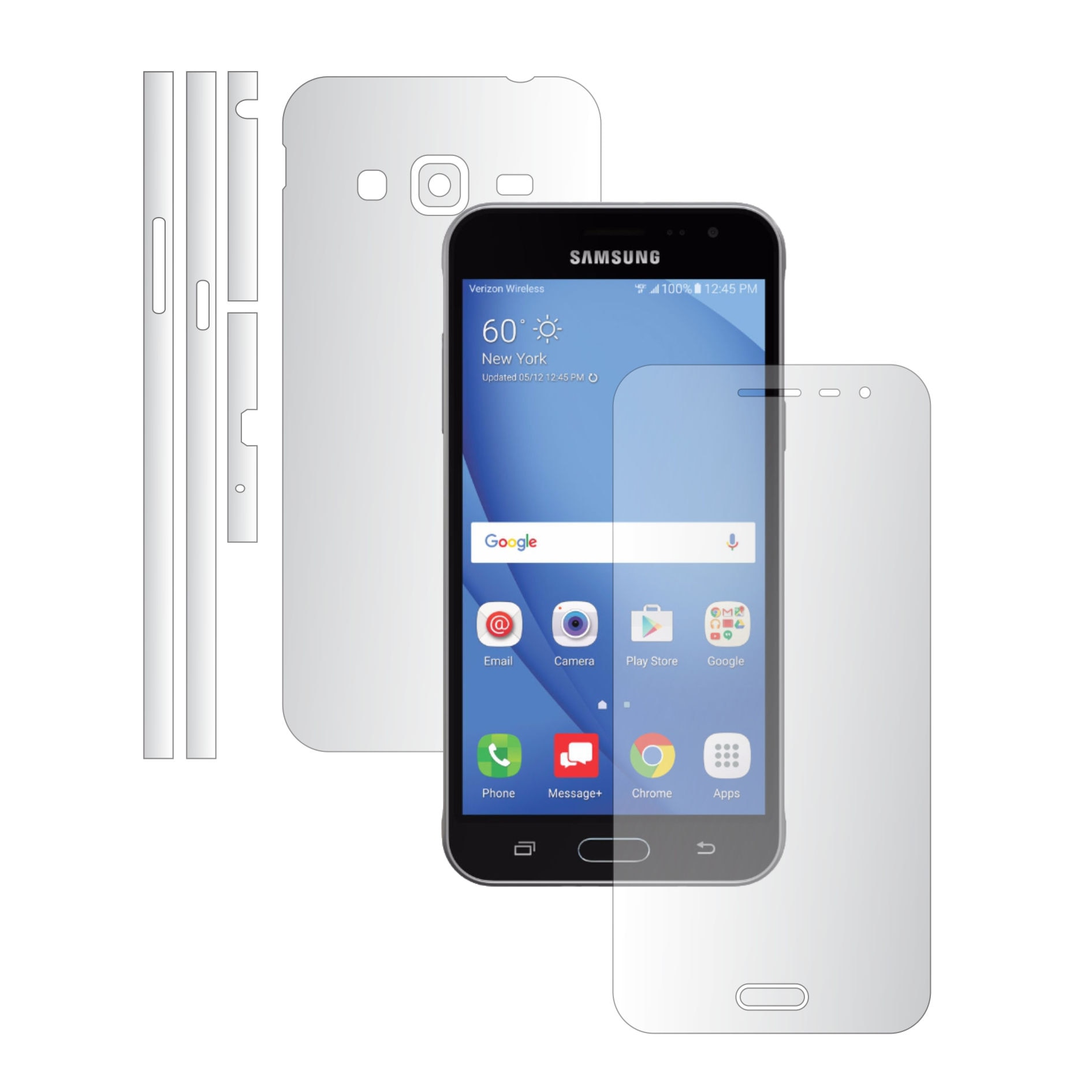 Full Body Invisible Skinz Ultra-Clear HD защитно фолио, самозалепващо ...