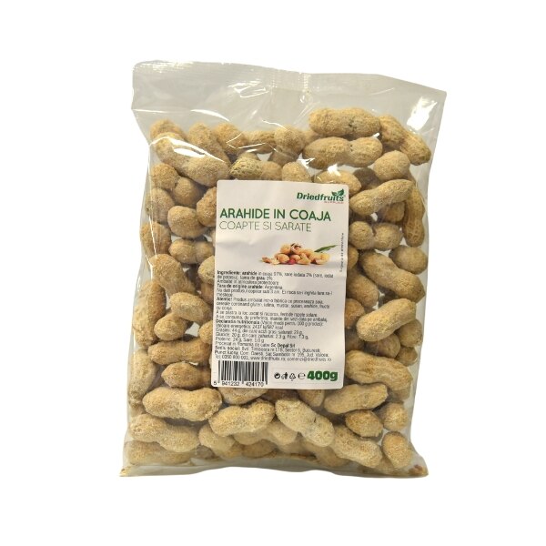 Arahide in coaja coapte si sarate 400 g - eMAG.ro