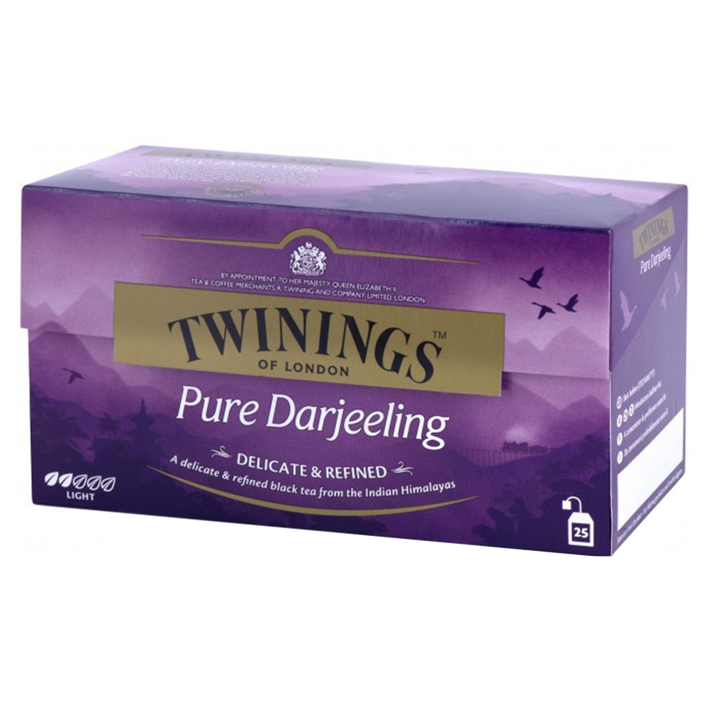 Set 4 x Ceai Twinings Negru Pure Darjeeling, 25 x 2 g - eMAG.ro