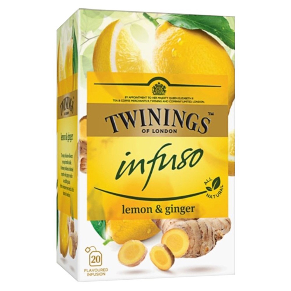 Set 5 x Ceai Twinings Infuzie cu Lamaie si Ghimbir, 20 Pliculete, 30 g ...