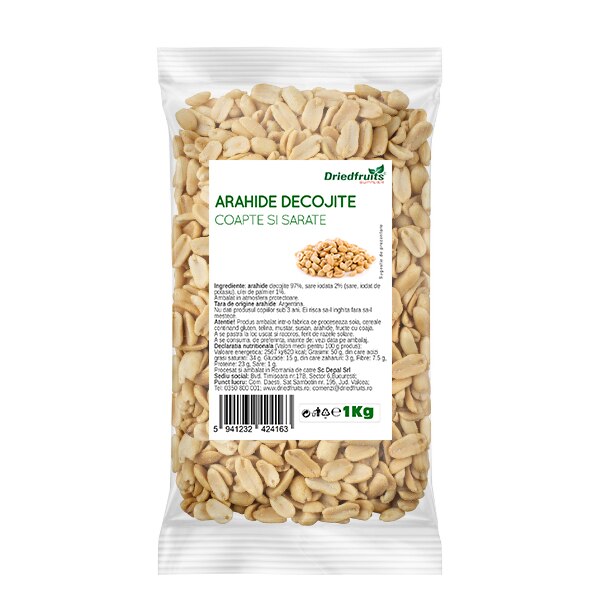 Arahide decojite coapte si sarate albe- 1 kg - eMAG.ro
