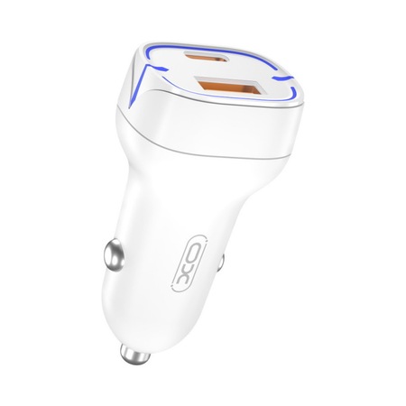 Adaptor Auto XO CC37, Universal, 1 Tip C, 1 USB, 3A, 20W, Alb - eMAG.ro