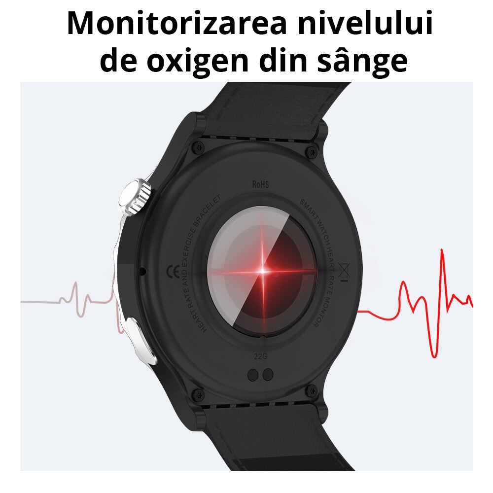 Ceas Smartwatch Corasys®, 3 bratari si 2 folii de protectie, Apeluri ...