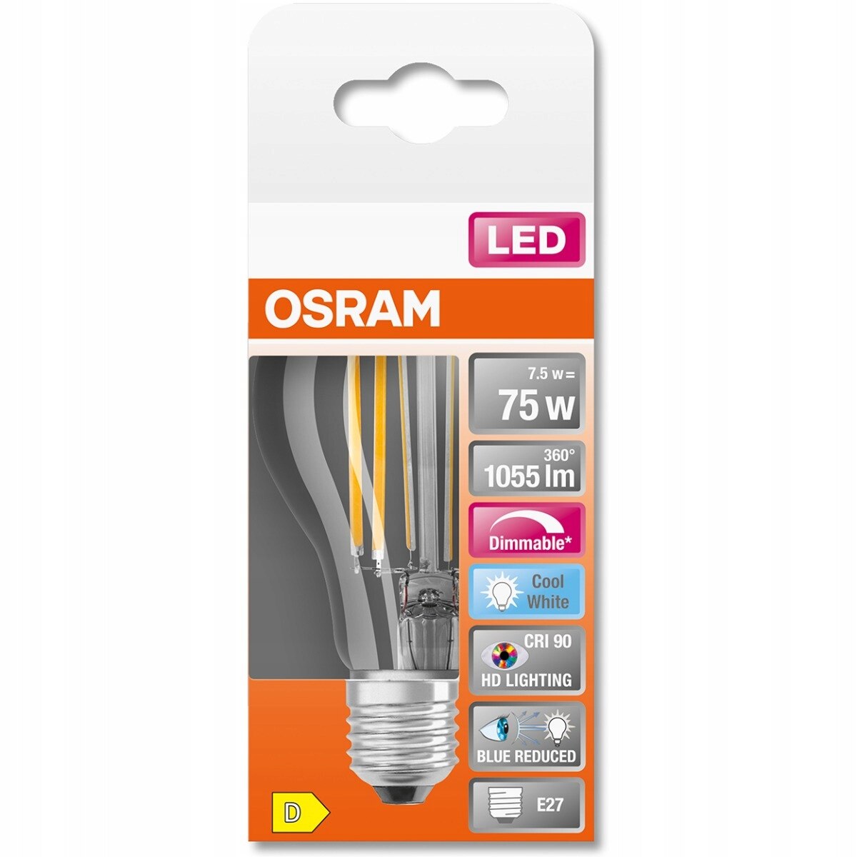 Bec LED, Osram, E27, A60, 7.5W, 4000K, Alb - eMAG.ro Bec LED, Osram, E27, A60, 7.5W, 4000K, Alb - eMAG.ro