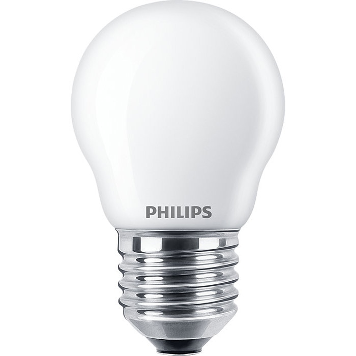 Bec LED, Philips, E27 P45, 6.5W = 60W, 806lm, 2700K, Alb cald - eMAG.ro