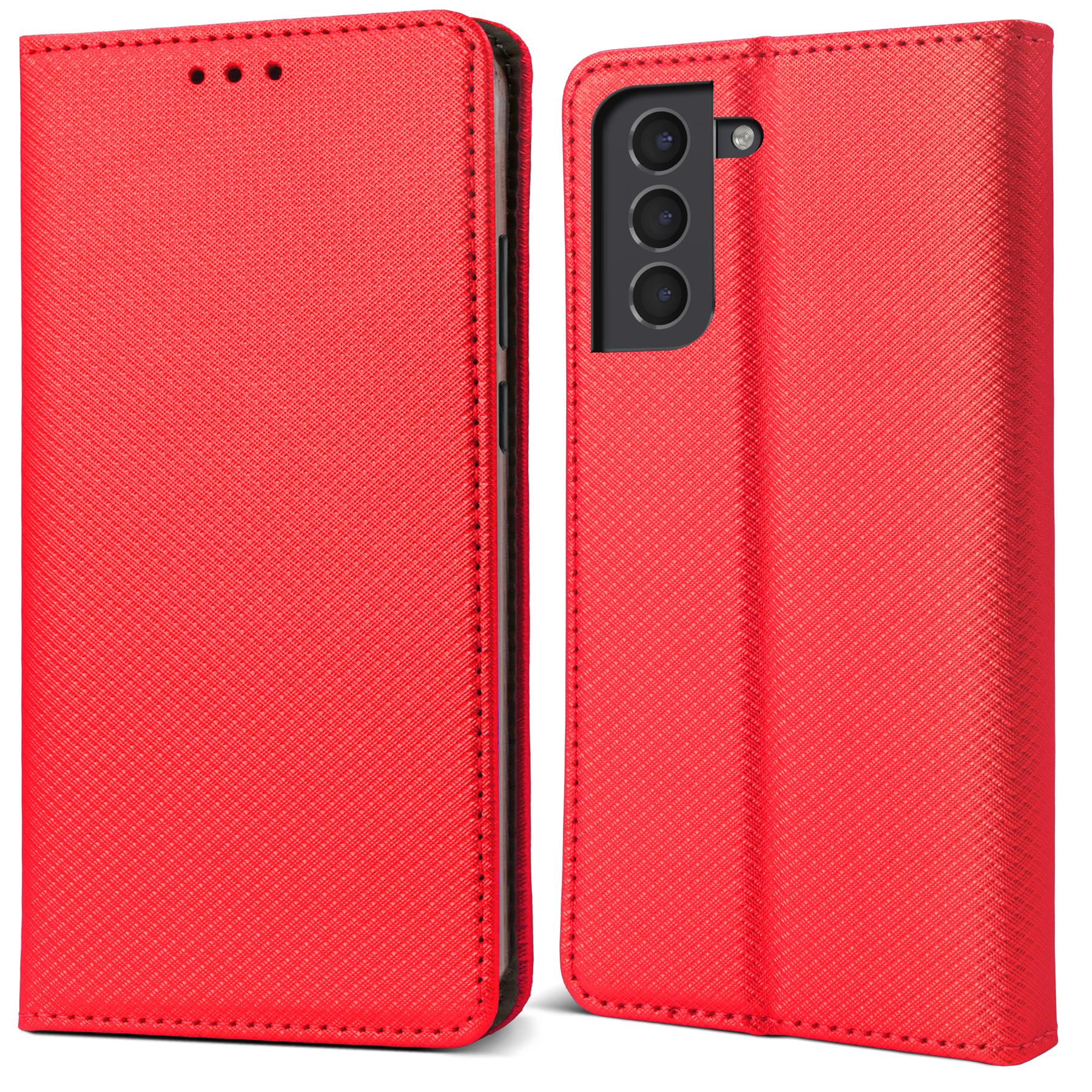 Telefontok, Moozy, Flip On, Samsung Galaxy S22 5G-hez, Piros, Ökológiai ...