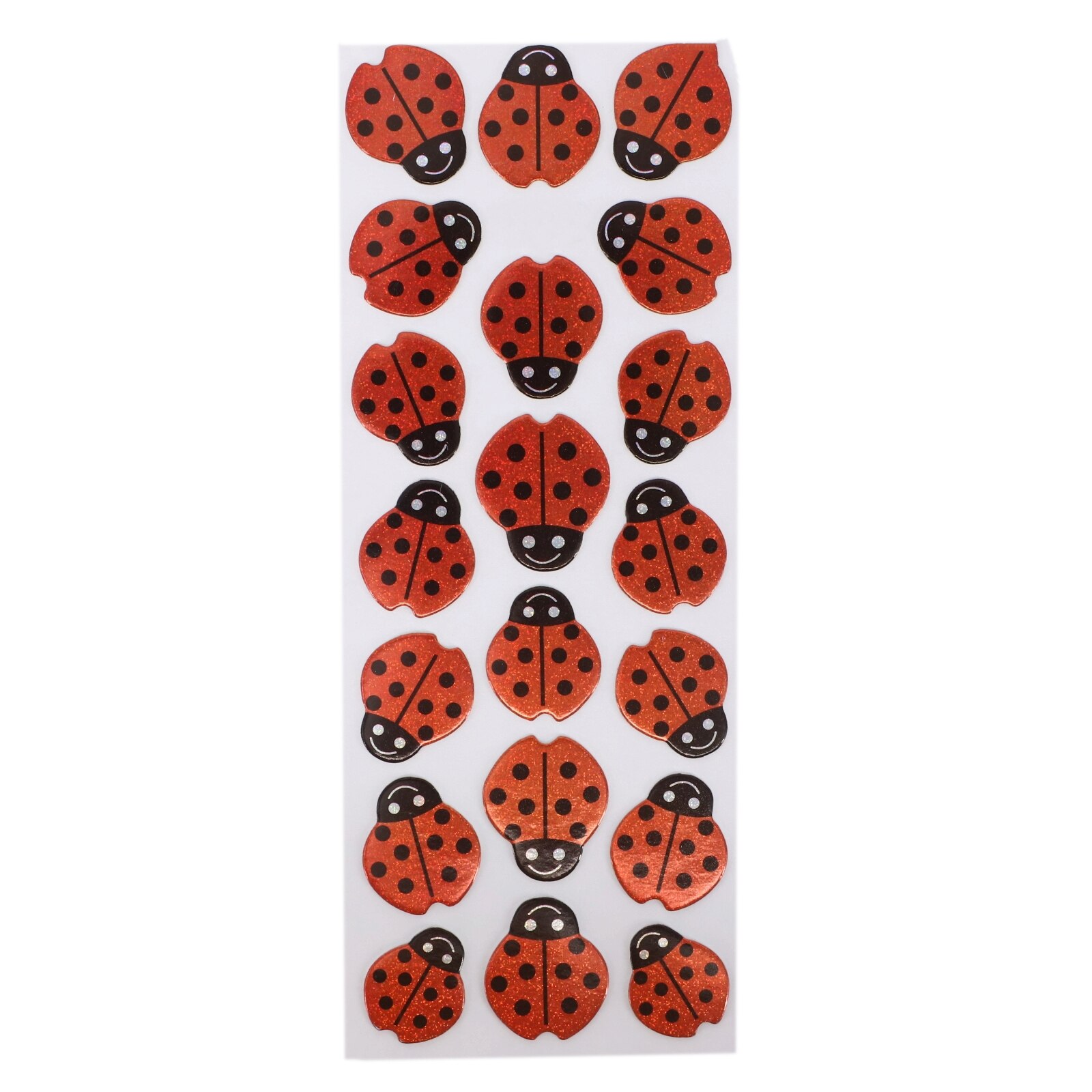 Set Sticker 3D pentru copii, Buburuze, 20 piese, CB256, 2 cm, Rosu ...