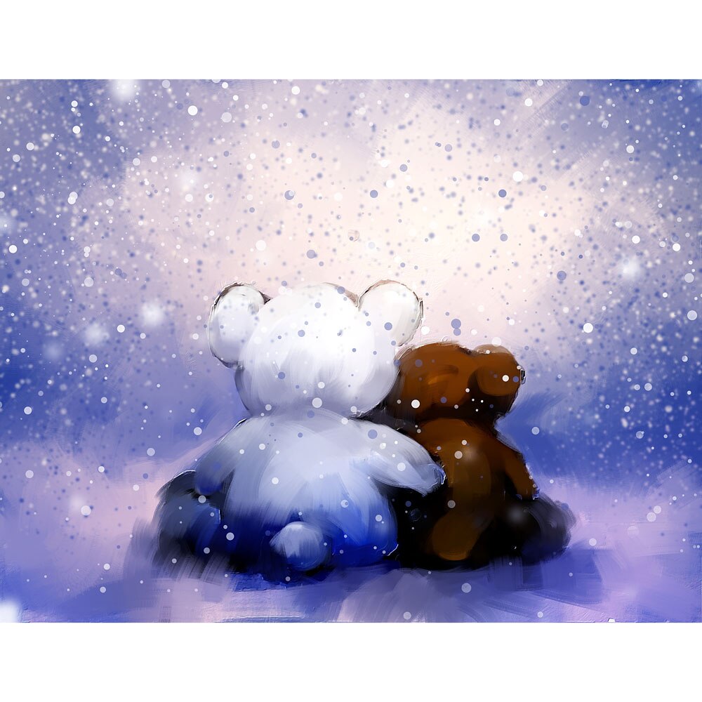 Tablou Ursuleti, Panza, 30x40 cm, Multicolor - eMAG.ro