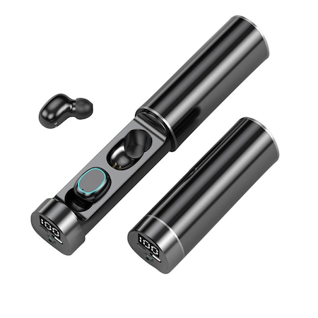 Безжични слушалки N21 TWS, Bluetooth 5.2, LED дисплей, фенерче ...