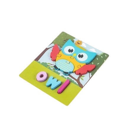 Fa puzzle, Bagoly, 8 db, tarka, 2 év+ - eMAG.hu