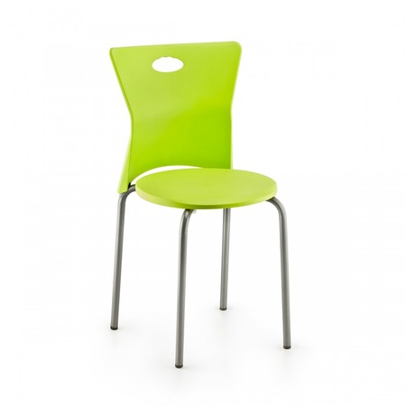 Scaun aluminiu si polipropilena verde RAKI VEGA 39x39xh79cm - eMAG.ro