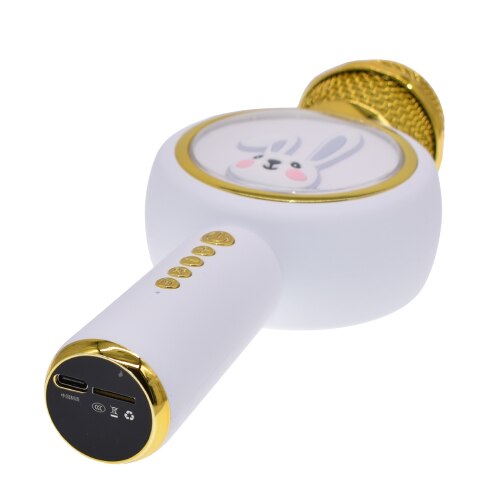 Microfon Karaoke cu Bluetooth pentru copii, 4 efecte voce, card TF ...