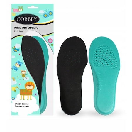Branturi ortopedice pentru copii, Corbby, Spuma Eva, Negru/Albastru, 23 ...