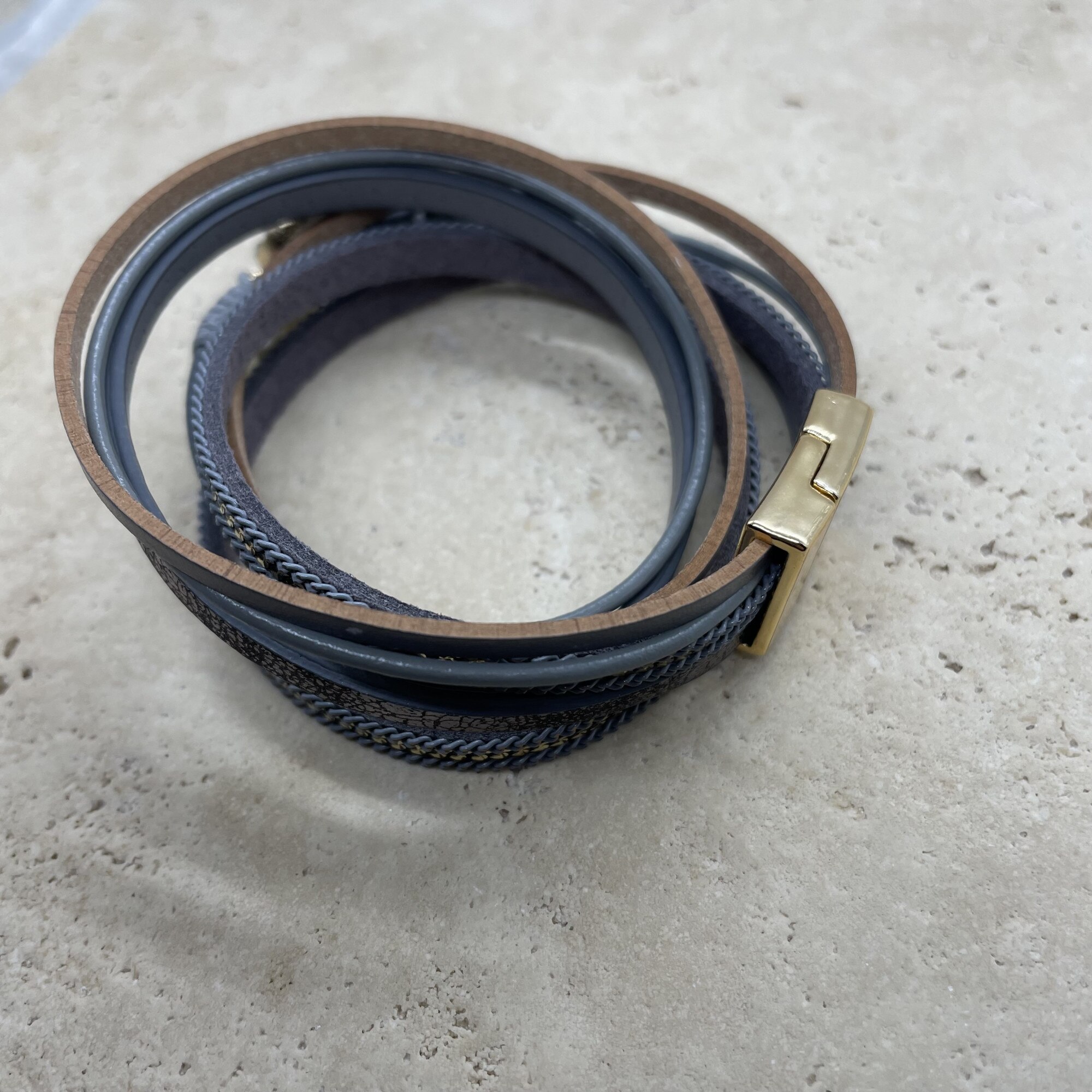 Bratara dama, NAIRAM, piele multistrat, inchidere magnetica - eMAG.ro