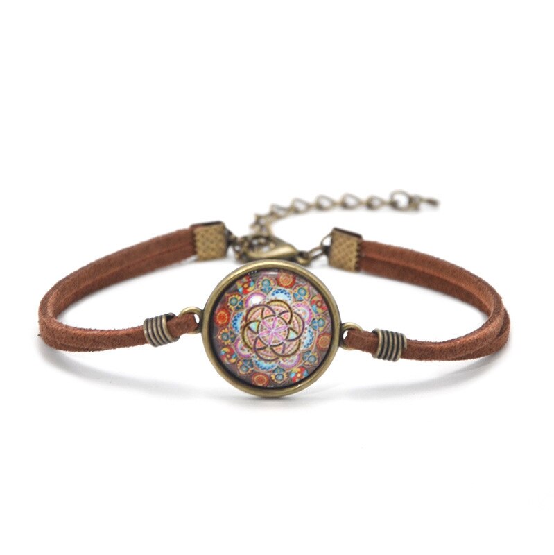 Bratara dama, NAIRAM, cu piele intoarsa realizata manual, maro - eMAG.ro