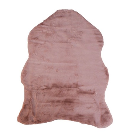 Covor tip blanita, roz prafuit, 60 x 90 cm - eMAG.ro