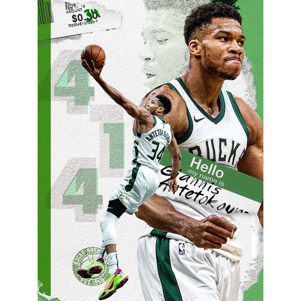 Poster - Giannis Antetokounmpo 24, 30x40 - eMAG.ro