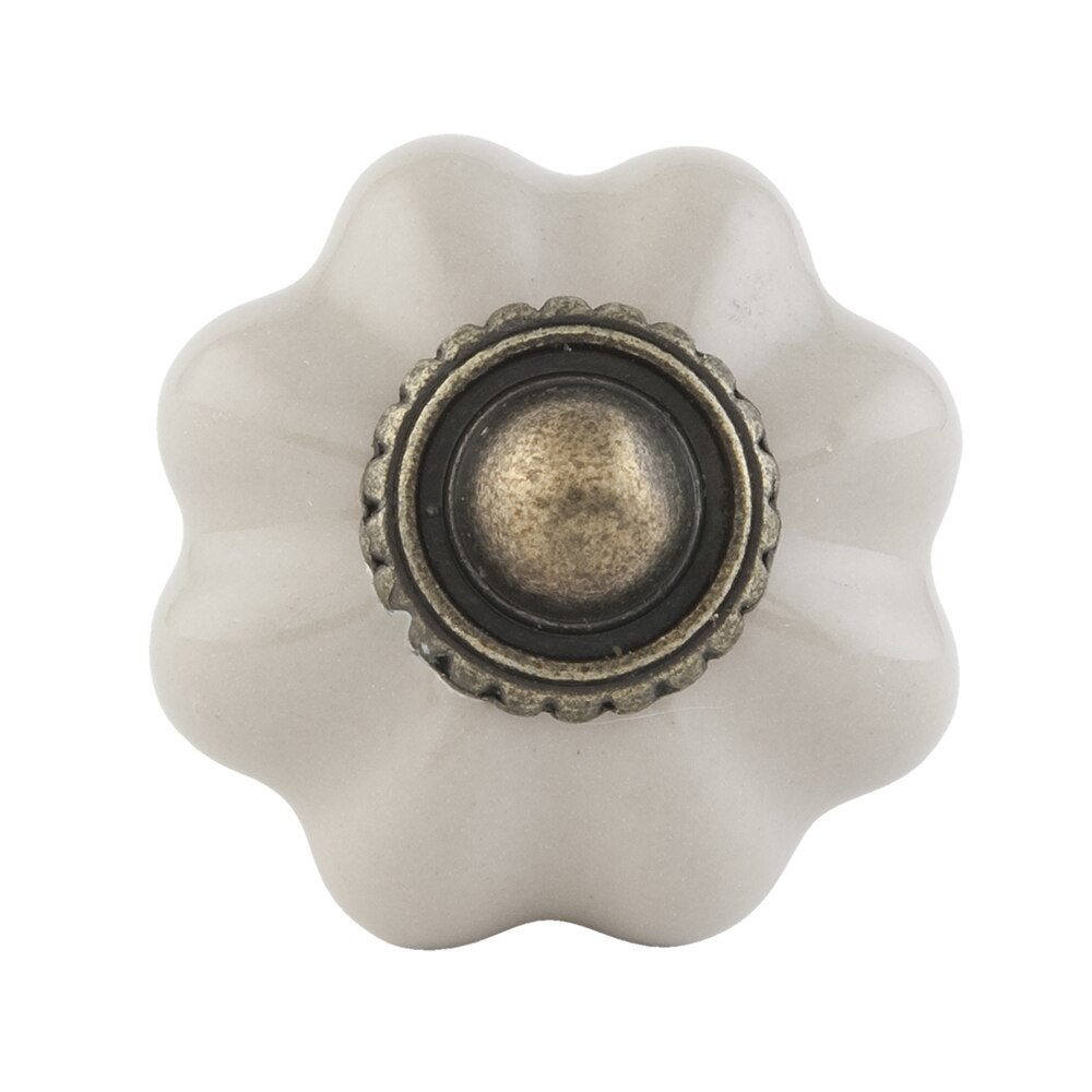 Set 4 butoni mobila ceramica bej 3x3 cm - eMAG.ro