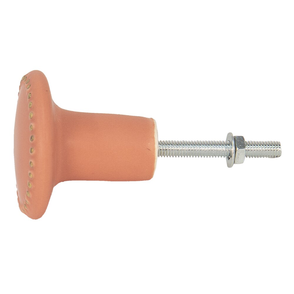 Set 4 butoni mobilier ceramica portocalie aurie 4x3 cm - eMAG.ro