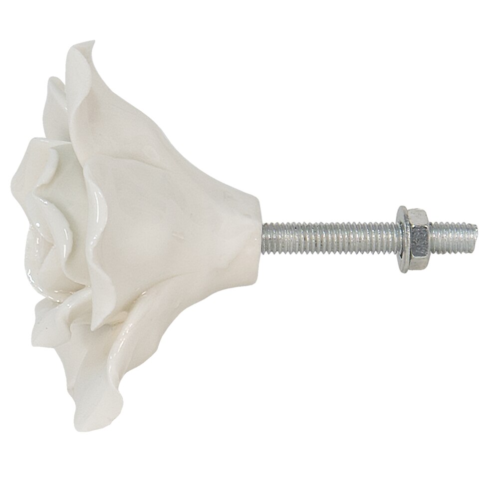 Set 4 butoni mobilier ceramica alba 5x3x5 cm - eMAG.ro