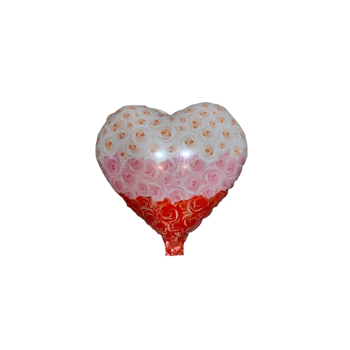 Balon inima cu trandafiri, 45 cm - eMAG.ro