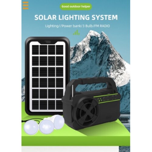 Kit solar GD-8081 cu lanterna si Radio - eMAG.ro