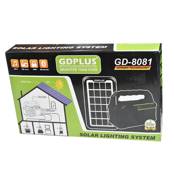 Kit solar GD-8081 cu lanterna si Radio - eMAG.ro