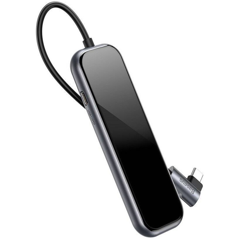 HUB Baseus Multi-Functional CAHUB-EZ0G, Cablu USB Type-C, gri - eMAG.ro