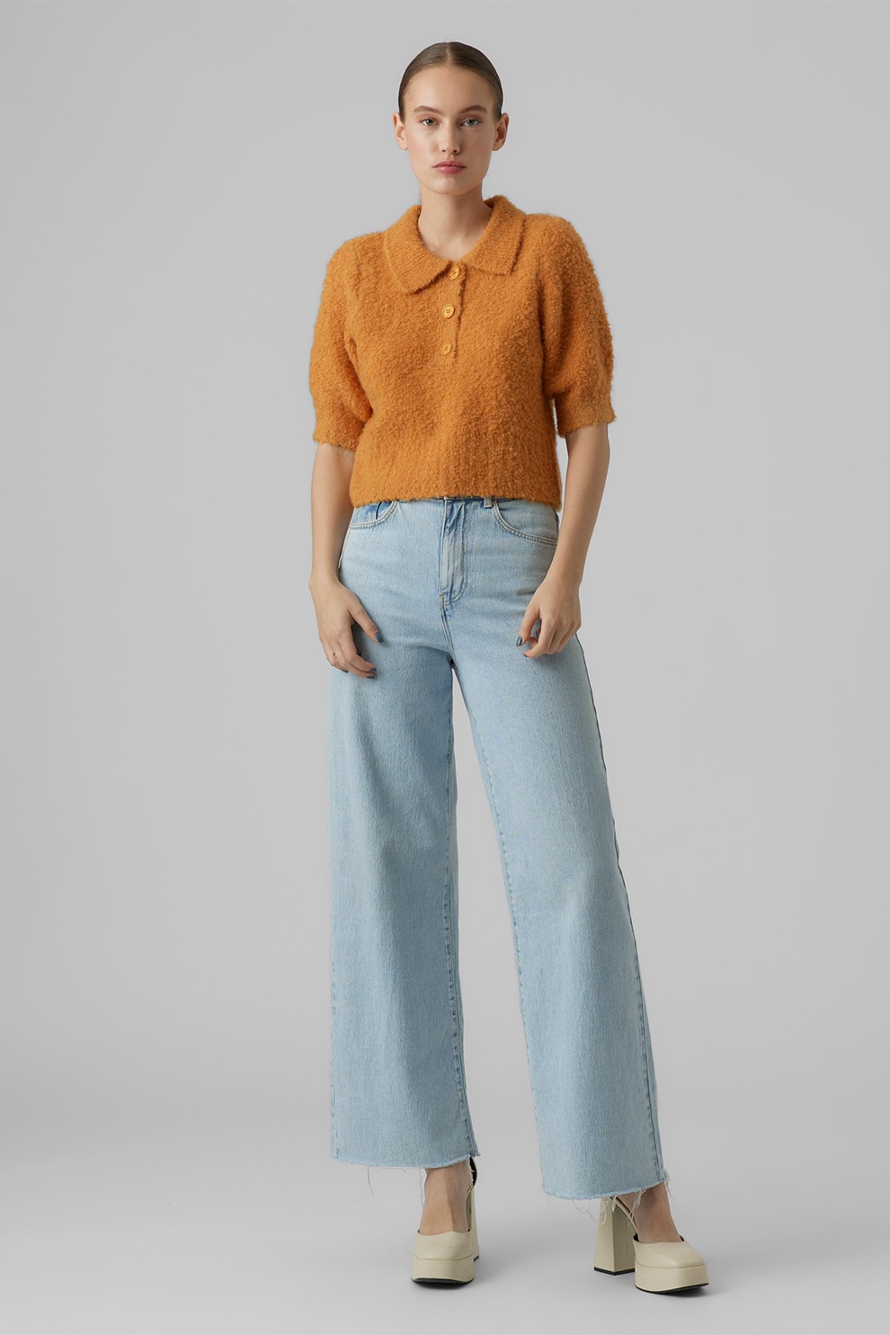 Vero Moda, Пуловер със среднодълги ръкави - eMAG.bg