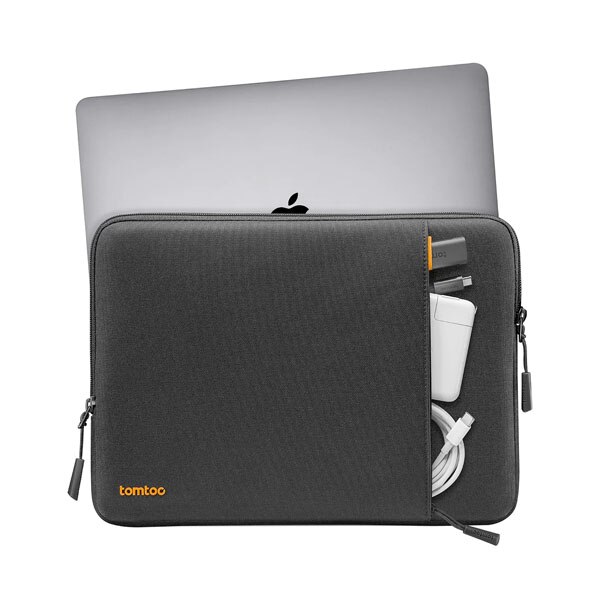 Husa pentru laptop, tomtoc, 13 inch, Pentru MacBook Pro/Air, Negru ...