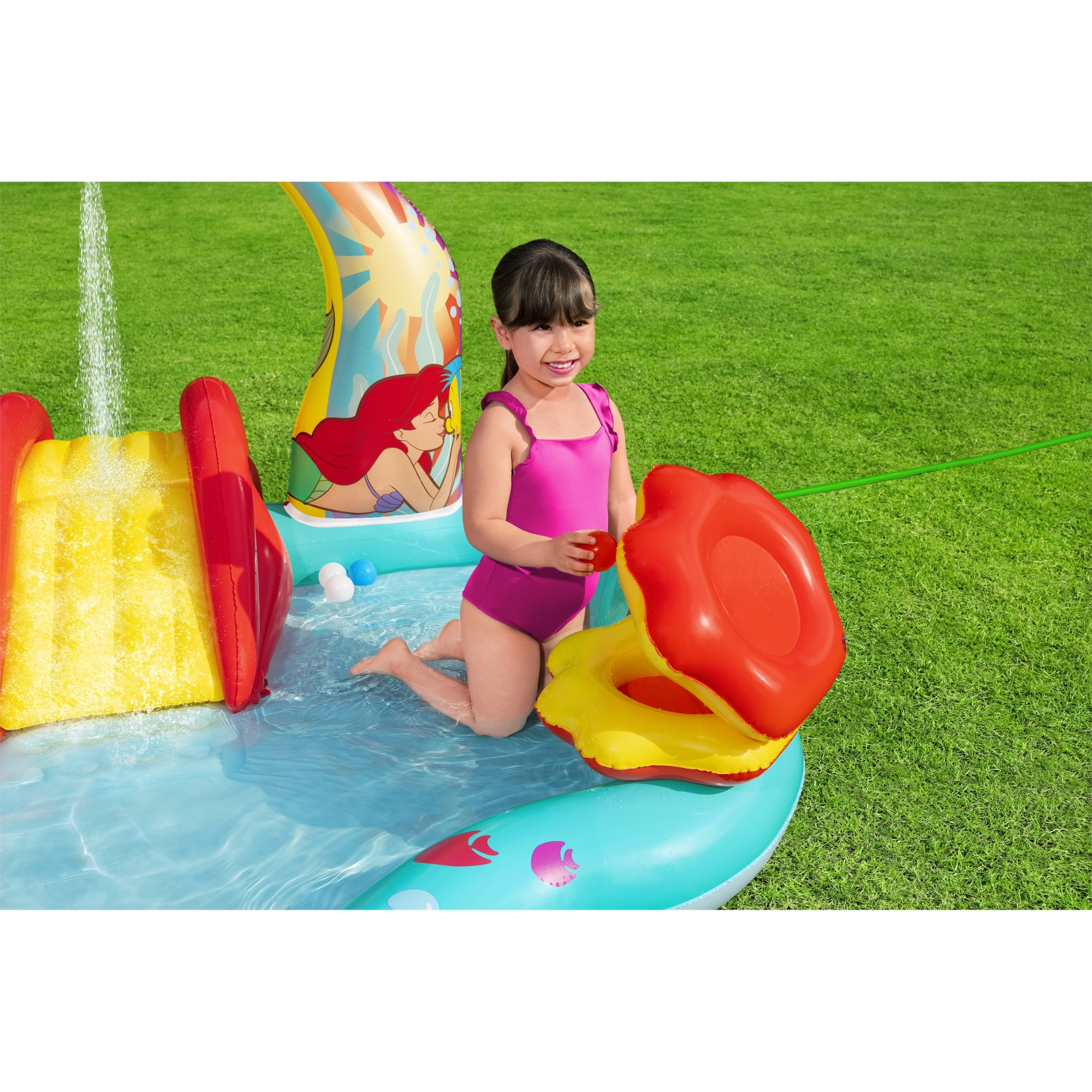 Piscina gonflabila Bestway - Disney Princess, 221 x 193 x 117 cm - eMAG.ro