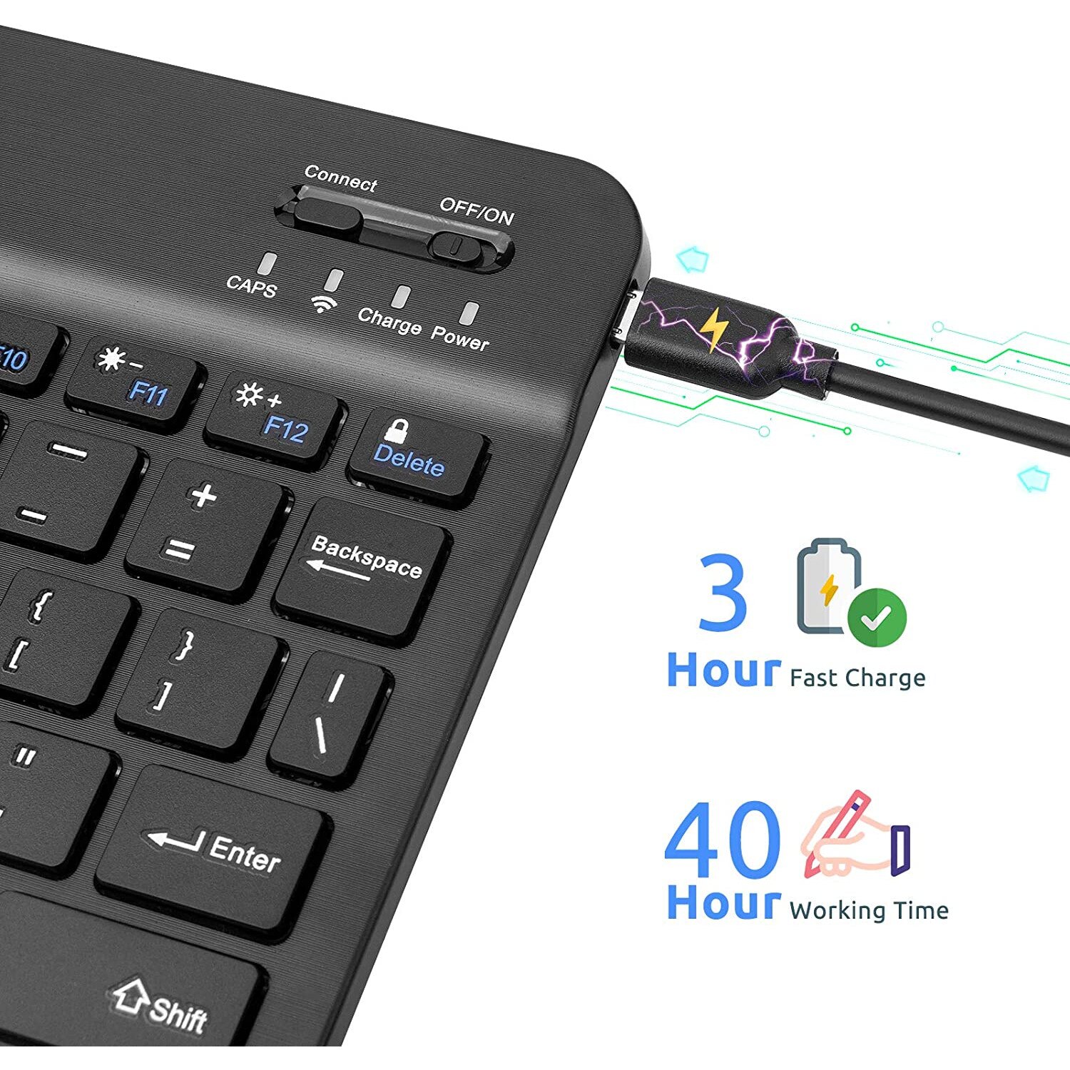 Bluetooth Smart клавиатура за таблет, телефон, лаптоп, компютър ...